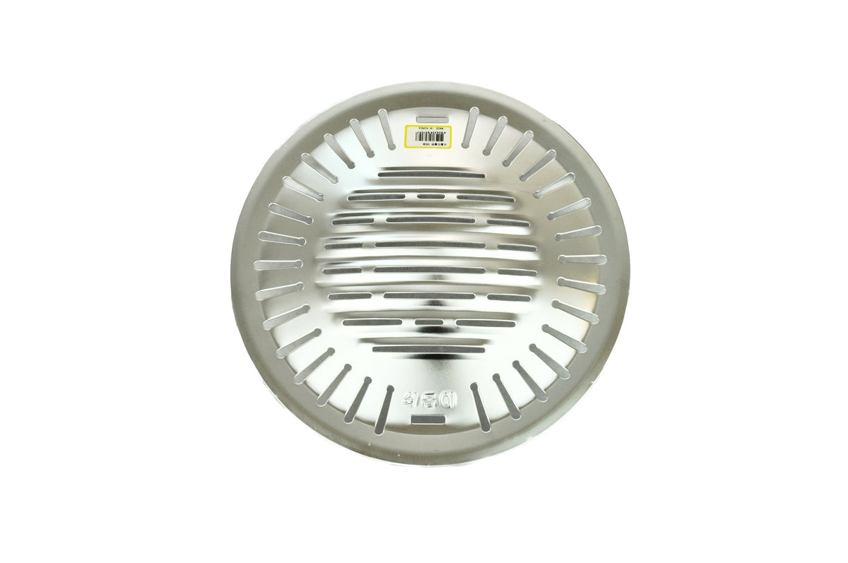 Stainless Steel Korean Slotted Bbq Grill, Round (쇠돌이) – eKitchenary